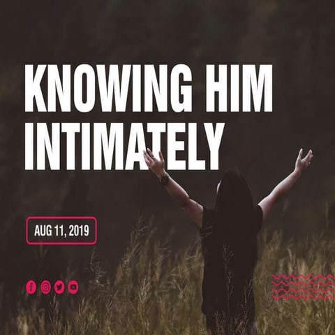 Knowing Him Intimately | PPT