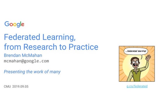 Federated Learning Overview and research issues | PPT
