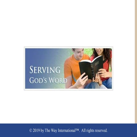 Serving God's Word | PPT