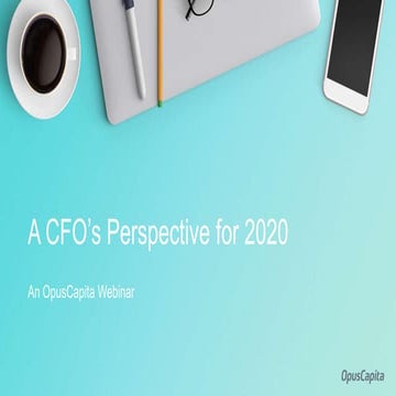 A CFO’s perspective for 2020 | PPT