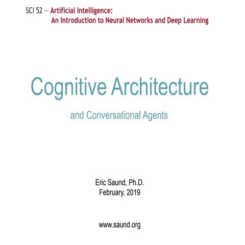 2019 cognitive-architecture-v1-pres | PPT