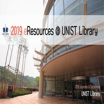 2019 e resources@unist-library20190131 | PDF