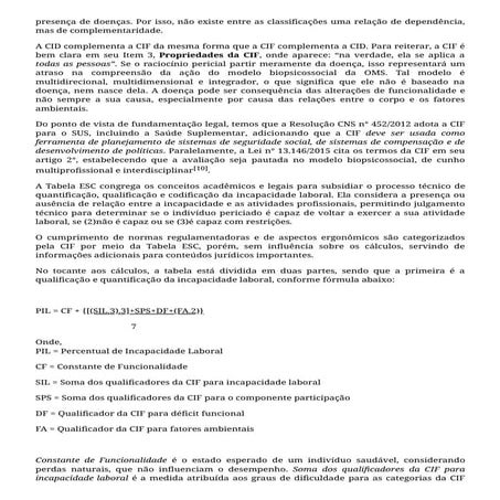Tabela ESC - Empório do Direito | PDF