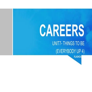 everybodyup4-unit7-careers-flashcards | PPTX