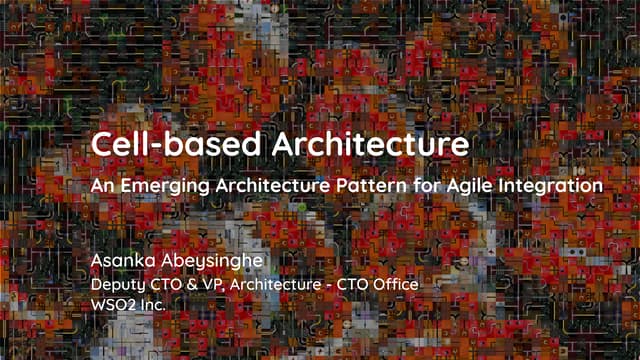 Cell-based Architecture: OReilly Software Architecture Conference NY ... Cell-based Architecture: OReilly Software Architecture Conference NY ...