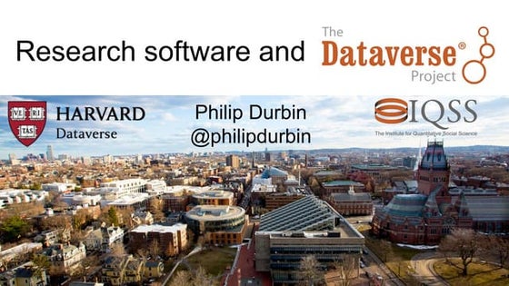 Analyzing Research Data Using the Dataverse Framework | PPT