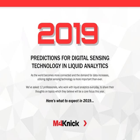 2019 Predictions for Digital Sensing Technology in Liquid Analytics | PDF | Internet of Things ...