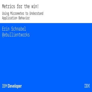 Metrics for the Win: Using Micrometer to Understand Application ...