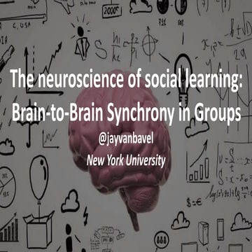 The Neuroscience Of Social Learning Brain To Brain Synchrony In Groups Pptx