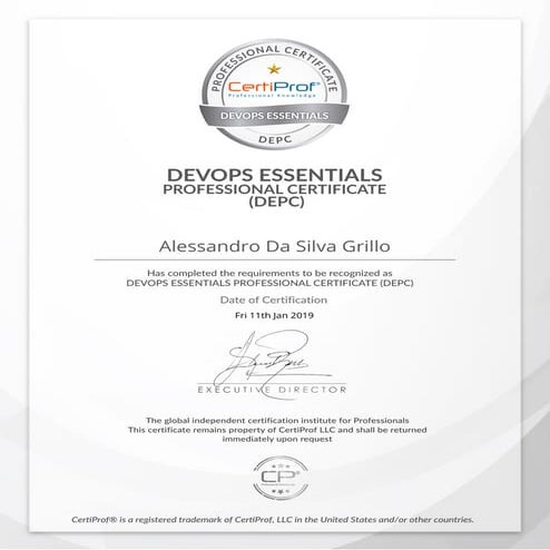 DEVOPS ESSENTIALS PROFESSIONAL CERTIFICATE | PDF