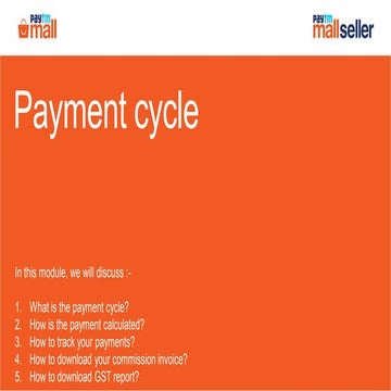 Payment cycle for Wholesale | PPT