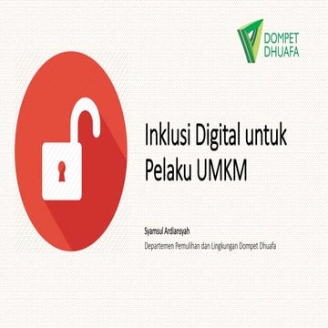 Inklusi Digital untuk Pelaku UMKM | PPTX