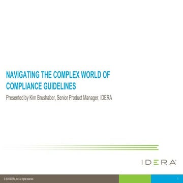 Navigating the Complex World of Compliance Guidelines | PPT