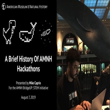 AMNH Hackathon History | PDF