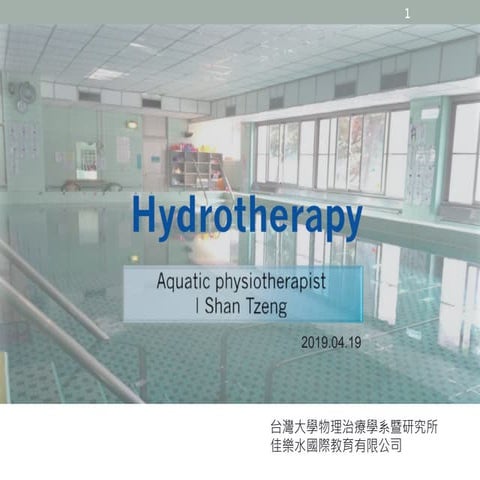 20190419 Hydrotherapy intro | PDF