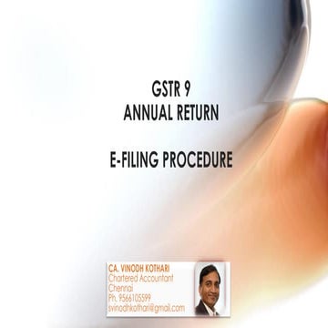 How to file GSTR 9 Annual Return | PDF