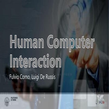 Human Computer Interaction - Course Presentation | PDF