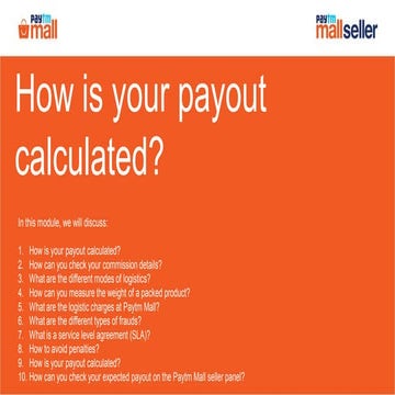 How sellers payout is calculated for B2B sellers | PPT