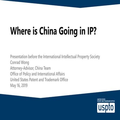Where is China Going in IP? | PPTX