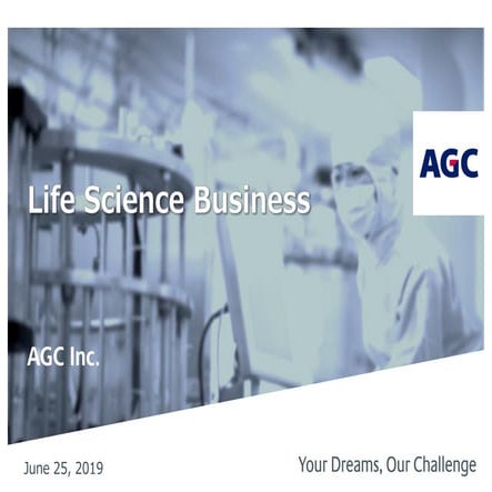 AGC CDMO buisness overview how it started | PDF