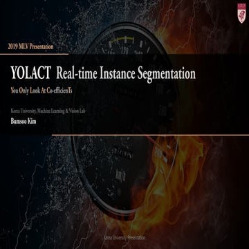 20190708 bumsookim yolact | PPT