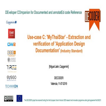DECODER MyThaiStar Use Case | PPT