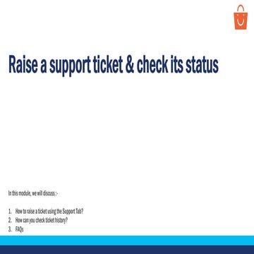 Raise a support ticket _check its status