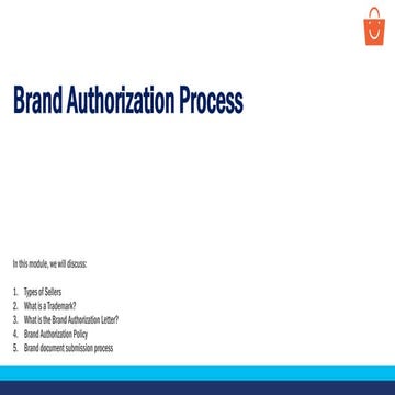 Brand authorisation process | PPT