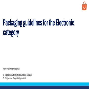 Packaging guidelines for electronics | PDF