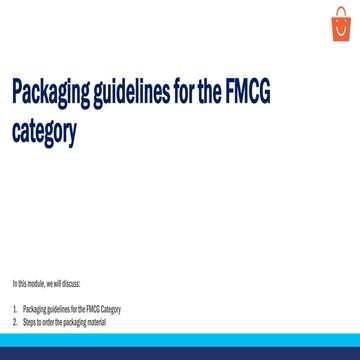 Packaging guidelines for FMCG | PDF