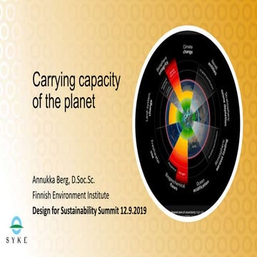 Carrying capacity of the planet | PPTX