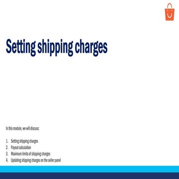 Setting shipping charges | PDF
