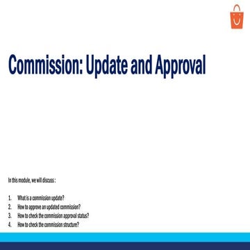 Commission update and approval | PPT