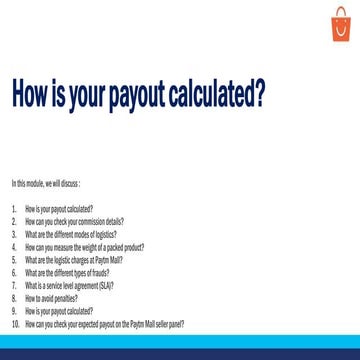 How is your payout calculated | PPT