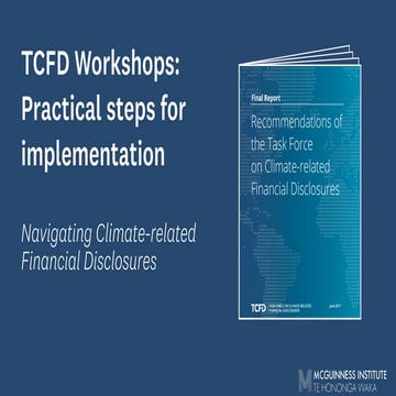 TCFD Workshop: Practical steps for implementation – Wendy McGuinness | PDF