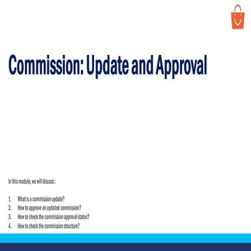 Commission update & approval - Wholesale | PDF