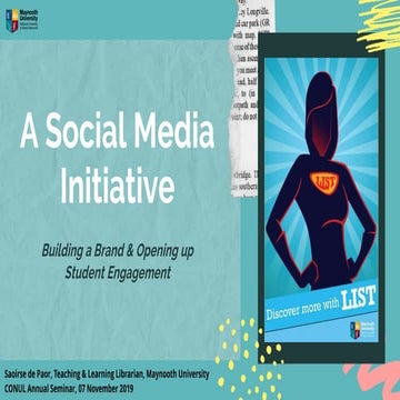 A Social Media Initiative: Building a Brand & Opening Up Student ...