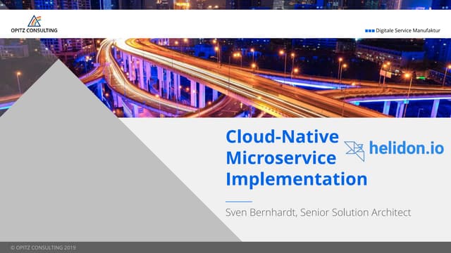 Cloud-Native Microservices using Helidon | PPT Cloud-Native Microservices using Helidon | PPT