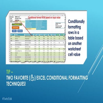 2019 11 Excel Conditional Formatting tips | PPT