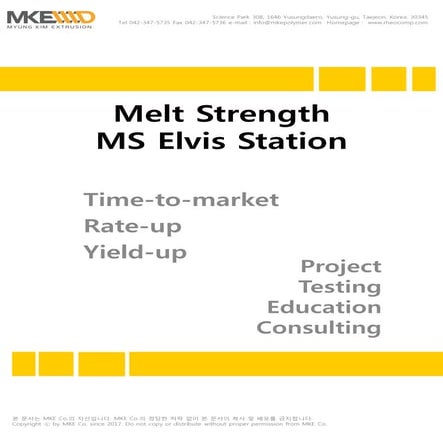 Rheology test for polymer melt-Melt Strength Test | PDF