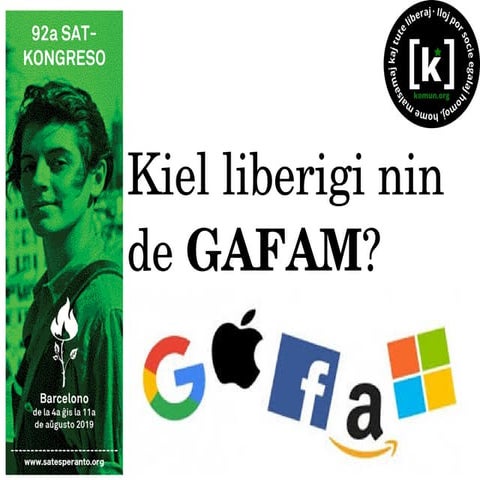Kiel liberiĝi de GAFAM? Google-Apple-Facebook-Amazon-Microsoft | PPT