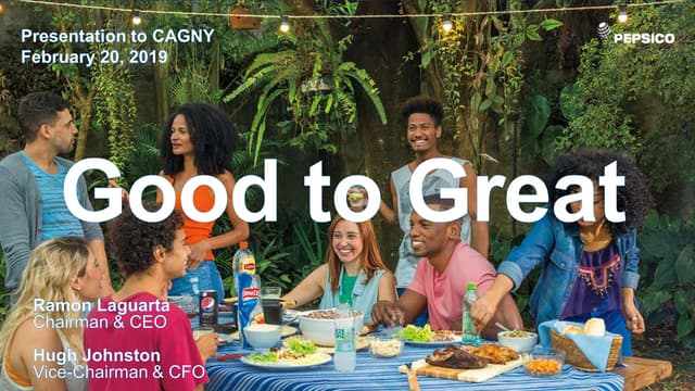 PEPSICO Presentation to CAGNY Conference Feb 2024 | PDF