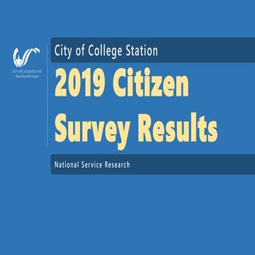 2019 Citizen Survey Results | PPTX
