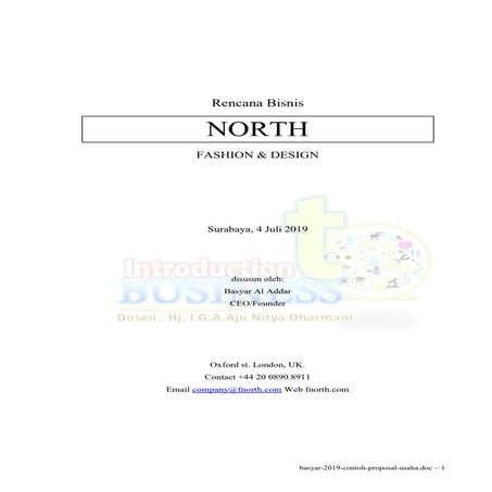 2019 contoh proposal usaha untuk pinjaman modal | PDF