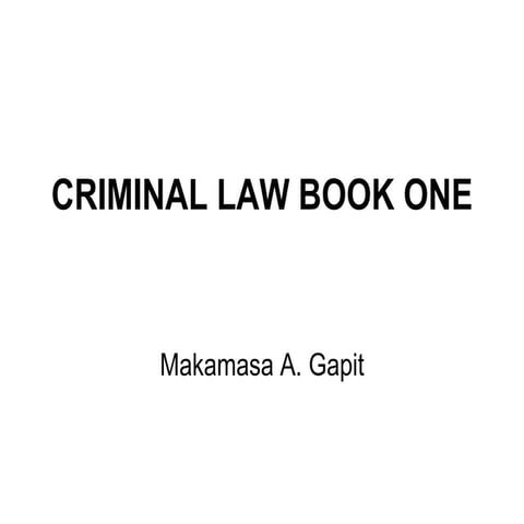 Book 1 codal | DOC