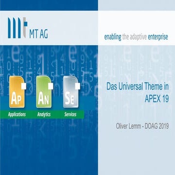 Das Universal Theme in APEX 19 | PPT