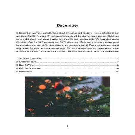December 2019 - Cambridge English Teacher Activities | PDF