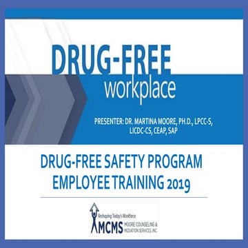 2019 Drug Free Workplace 2-Hour Employee Training | PPT