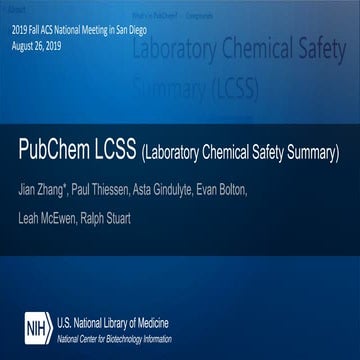 PubChem LCSS | PPT