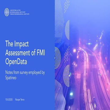 FMI Open Data Impact Survey 2019 | PDF